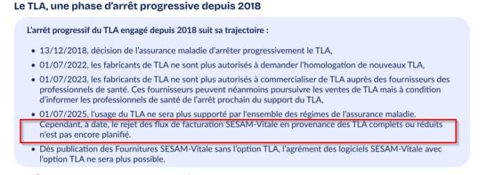 Fin TLA 2025 : IDEL, kinés, votre TLA fonctionnera après le 1er juillet ...